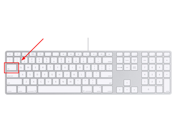 Dov'è il tasto tabulatore?